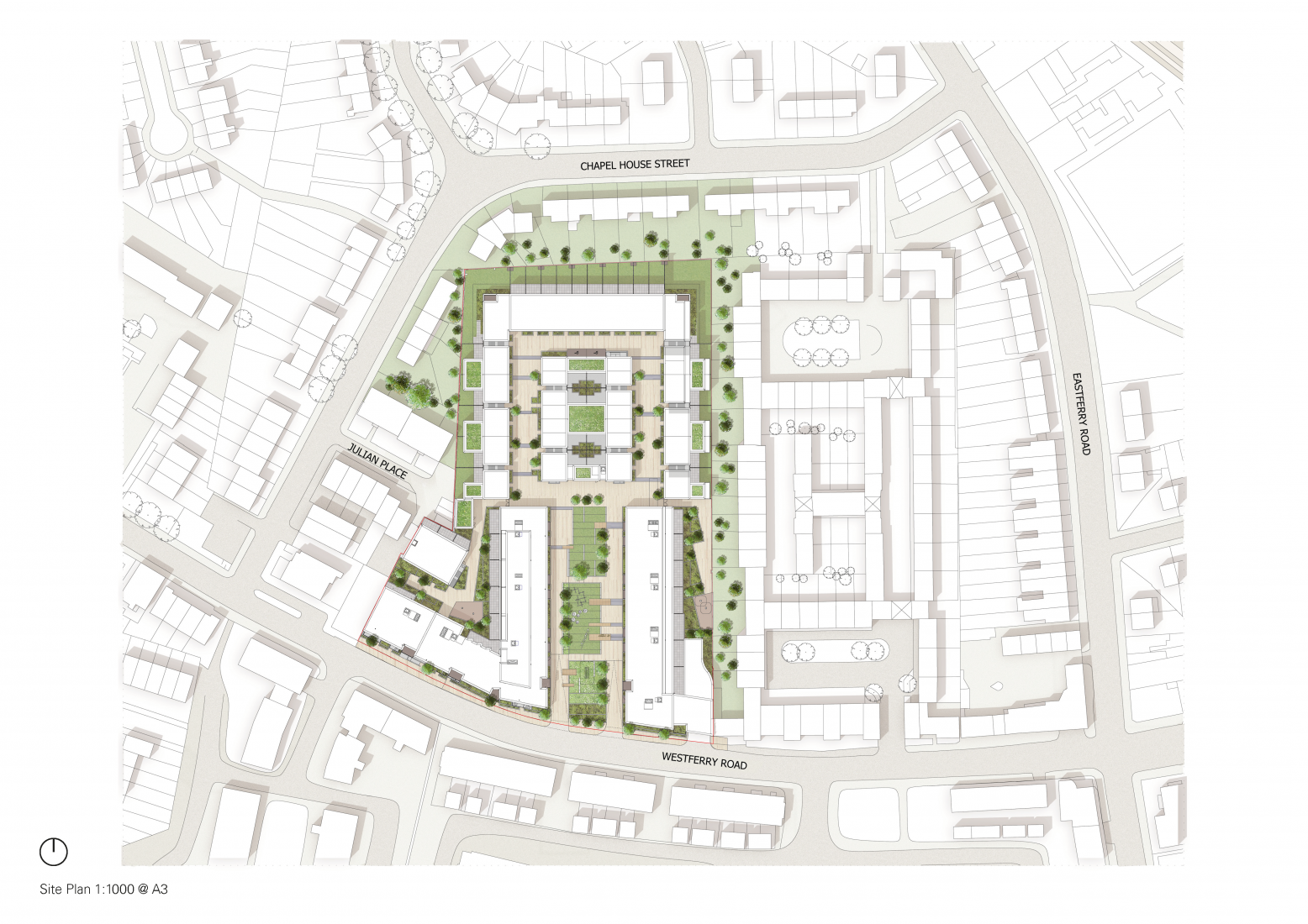 Squire & Partners completes garden square housing