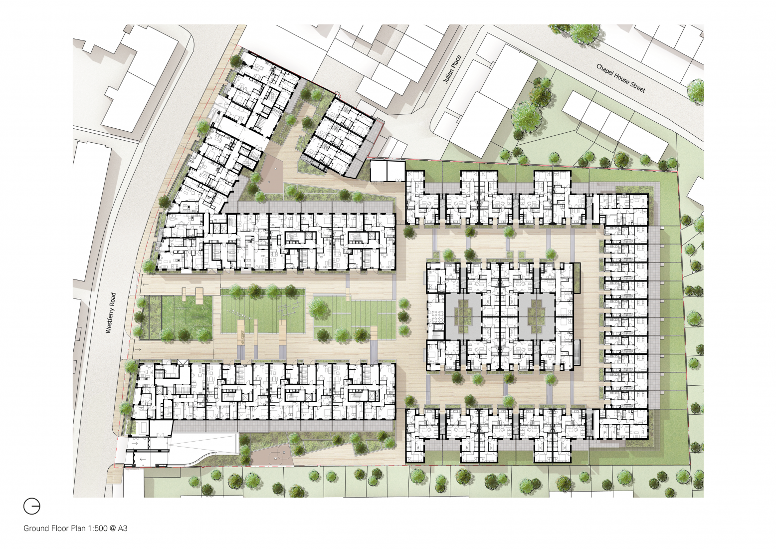 Squire & Partners completes garden square housing