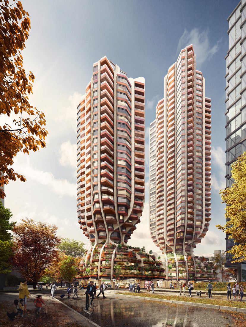 Heatherwick unveils plans for sinuous Vancouver towers