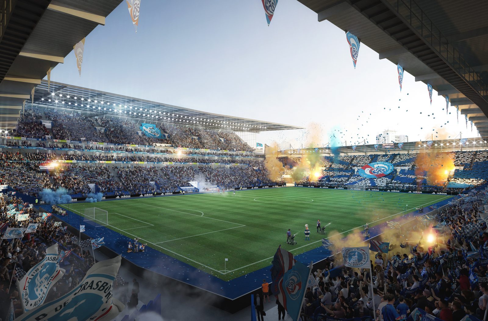 Populous to re-use Airbus fuselages in RC Strasbourg’s stadium revamp