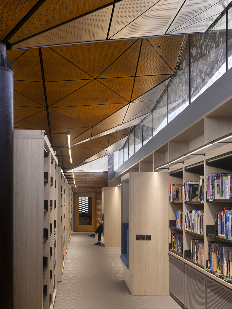 Woods Bagot completes library with ‘floating’ timber roof for Wiltshire ...