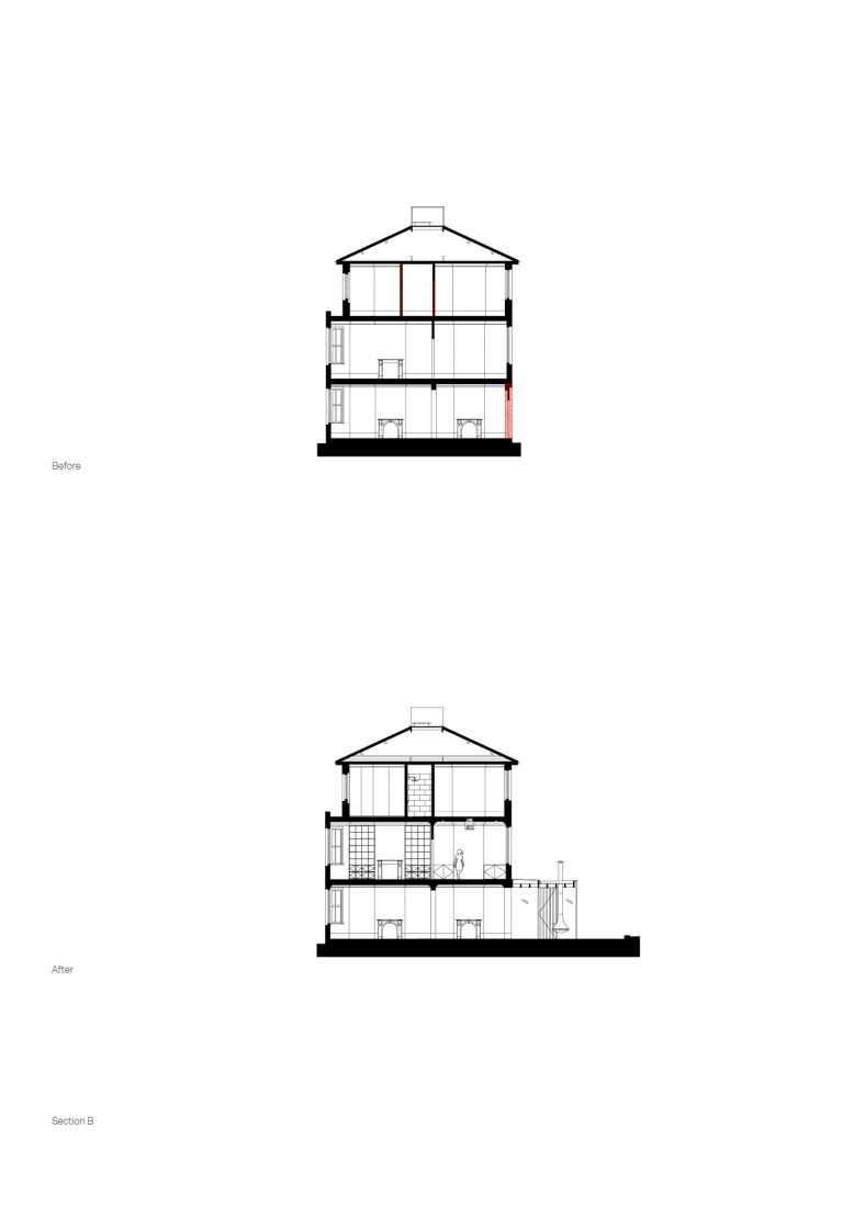 Portland stone-clad extension to Highgate house by Architecture for London