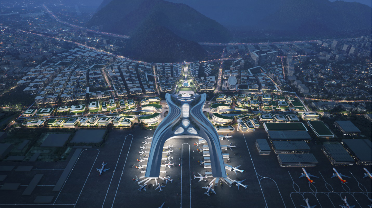 Grimshaw beats ZHA, Fosters and BIG to win Shenzhen airport transport hub