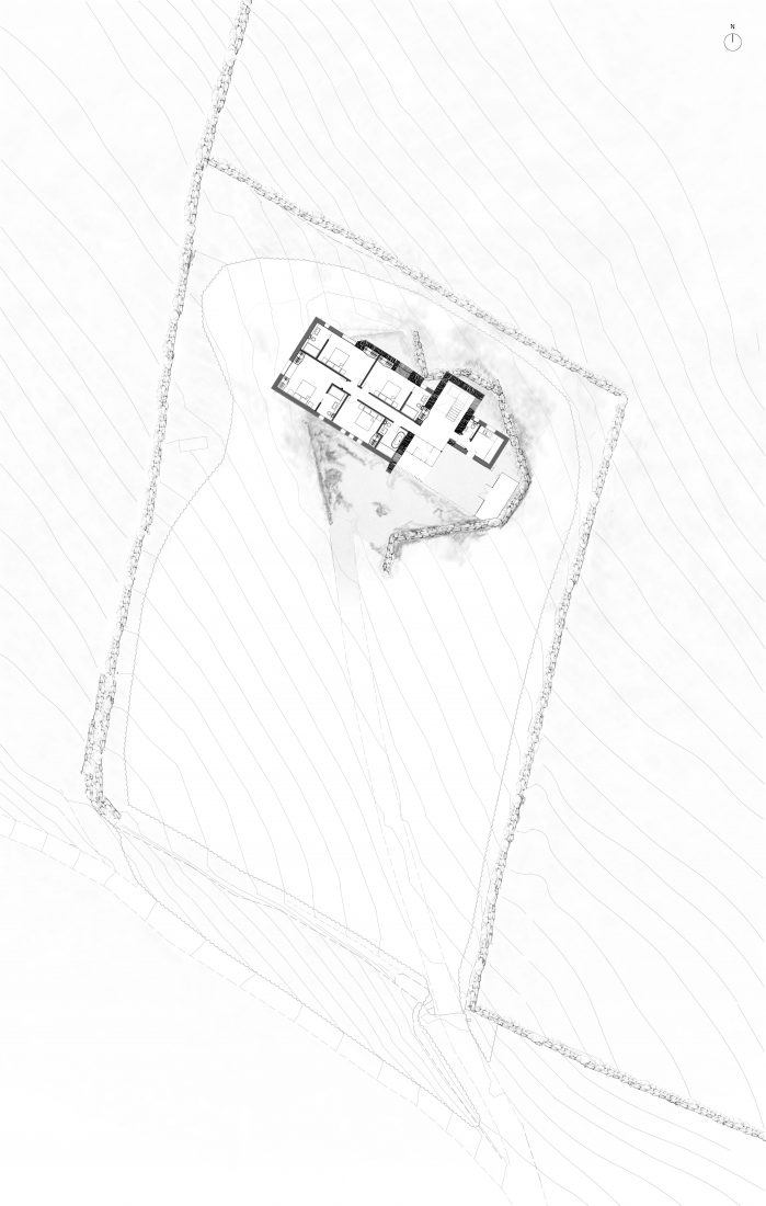 Foster Lomas wins approval for Cornish house with granite slab roof