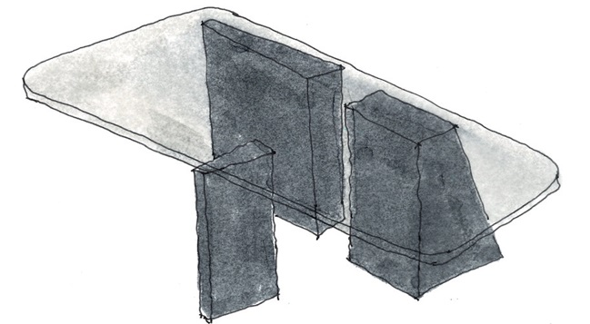 Foster Lomas wins approval for Cornish house with granite slab roof