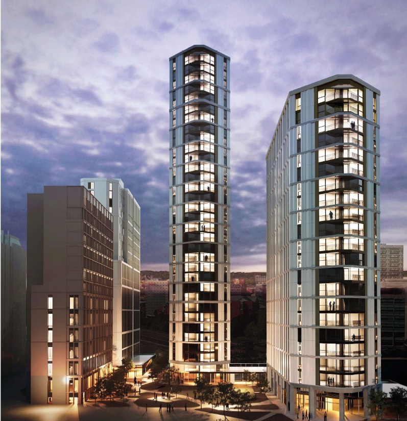 DLA wins approval for towers on long-vacant Leeds International Pool site