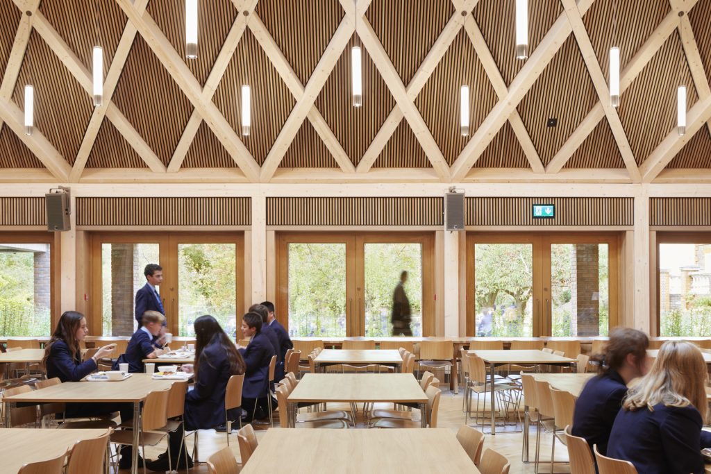 Case study: Ibstock Place School Refectory by Maccreanor Lavington
