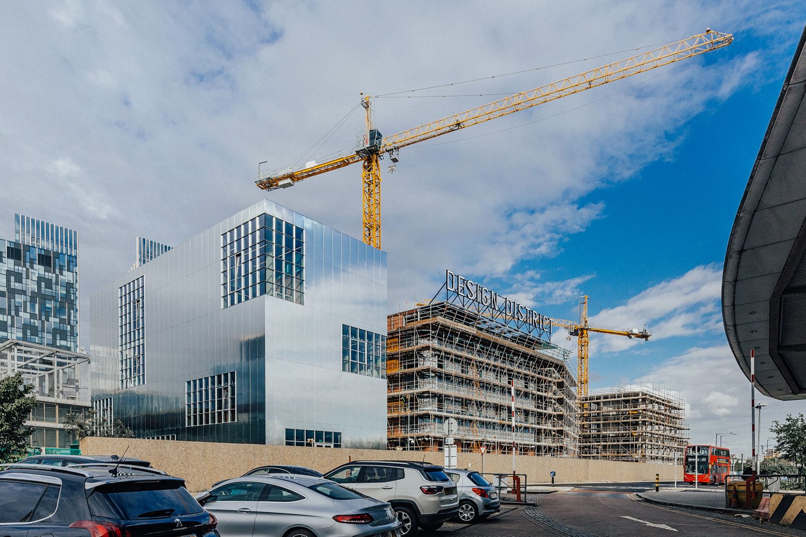 Greenwich Design District: first building completes