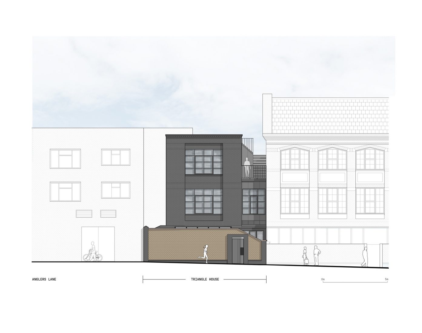 Child Graddon Lewis creates house on triangular infill site