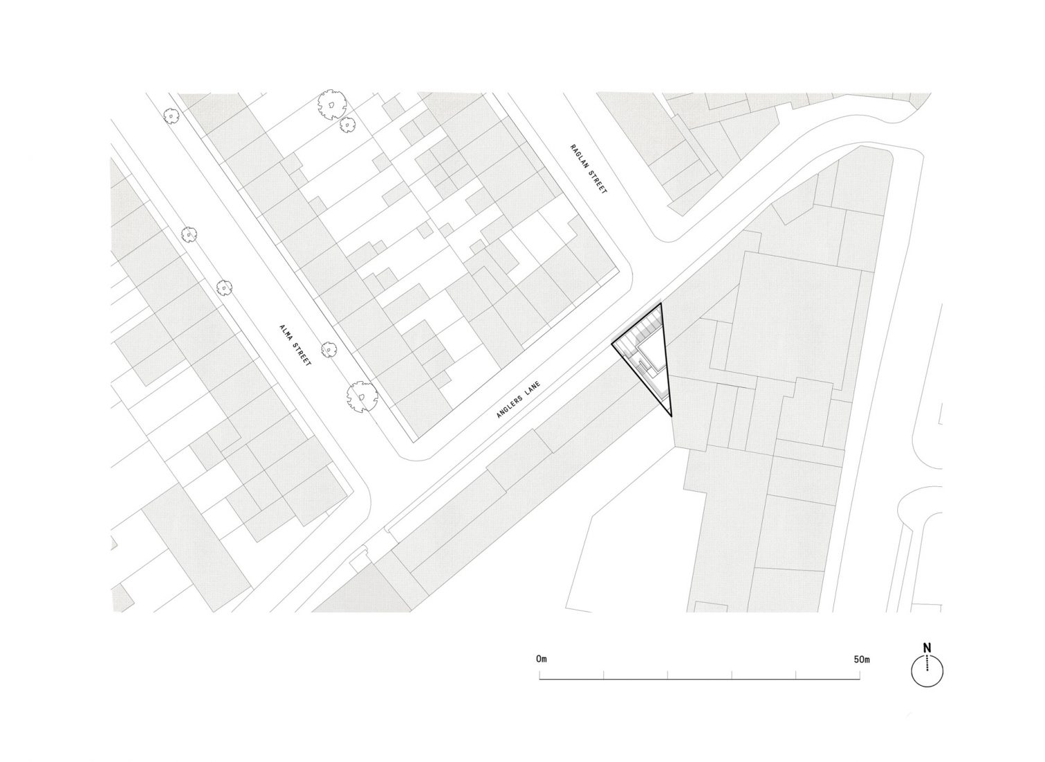 Child Graddon Lewis creates house on triangular infill site