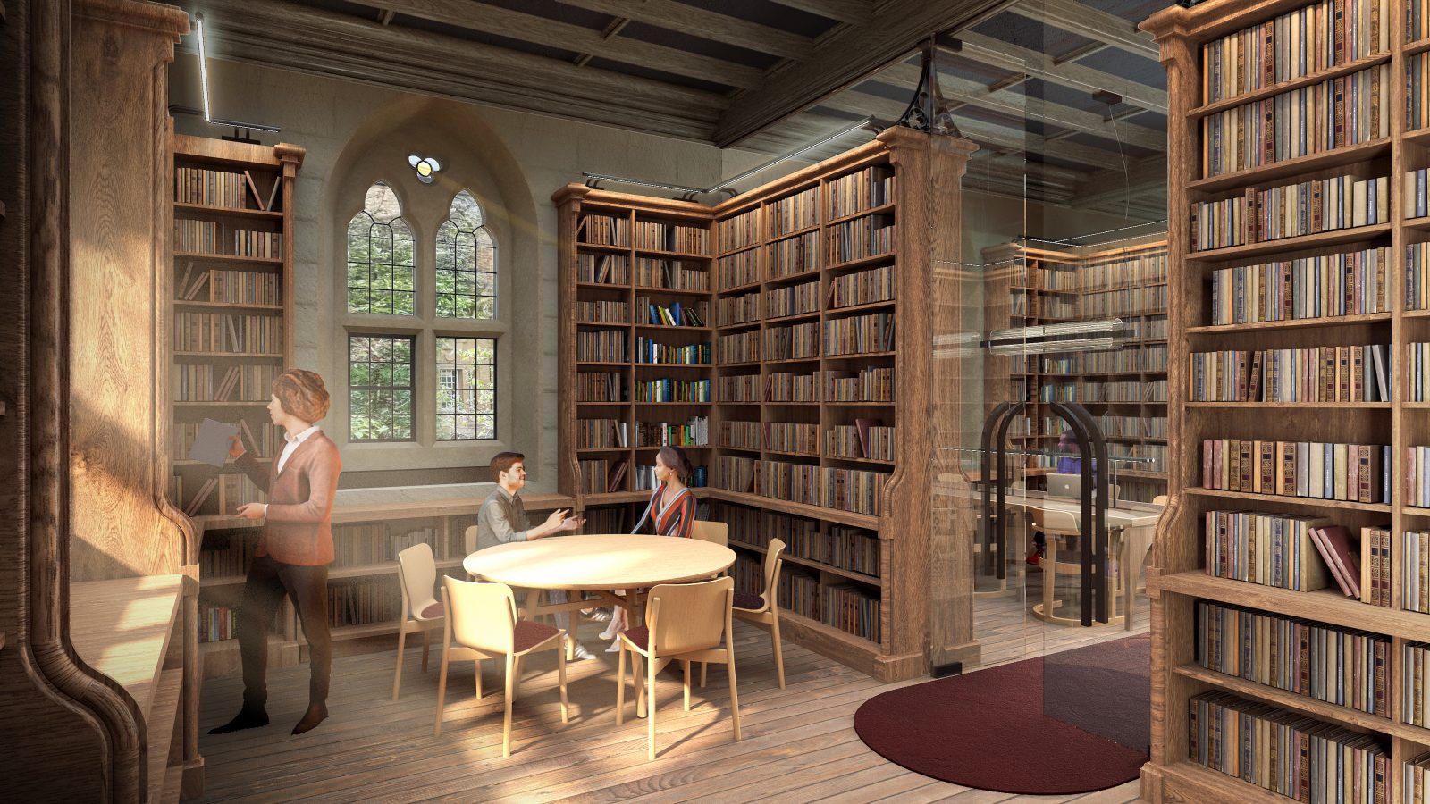 Nex nets approval for contest-winning Exeter College Oxford library refurb