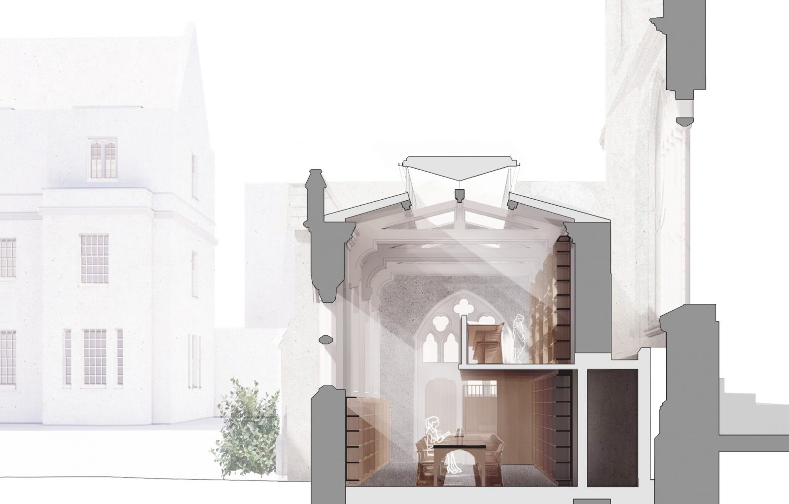Nex nets approval for contest-winning Exeter College Oxford library refurb