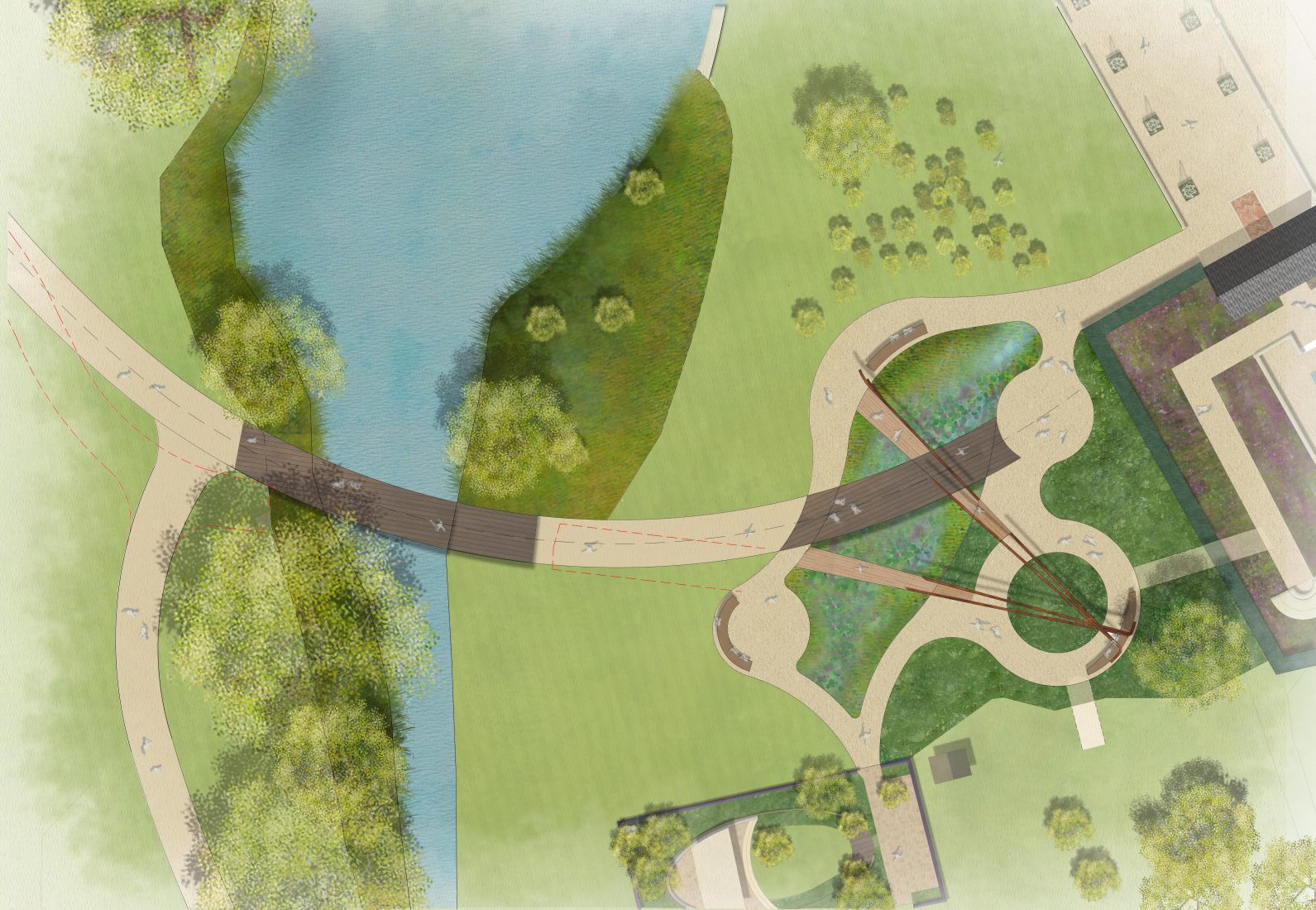 Gagarin Studio wins approval for footbridge at RHS’s Harrogate gardens