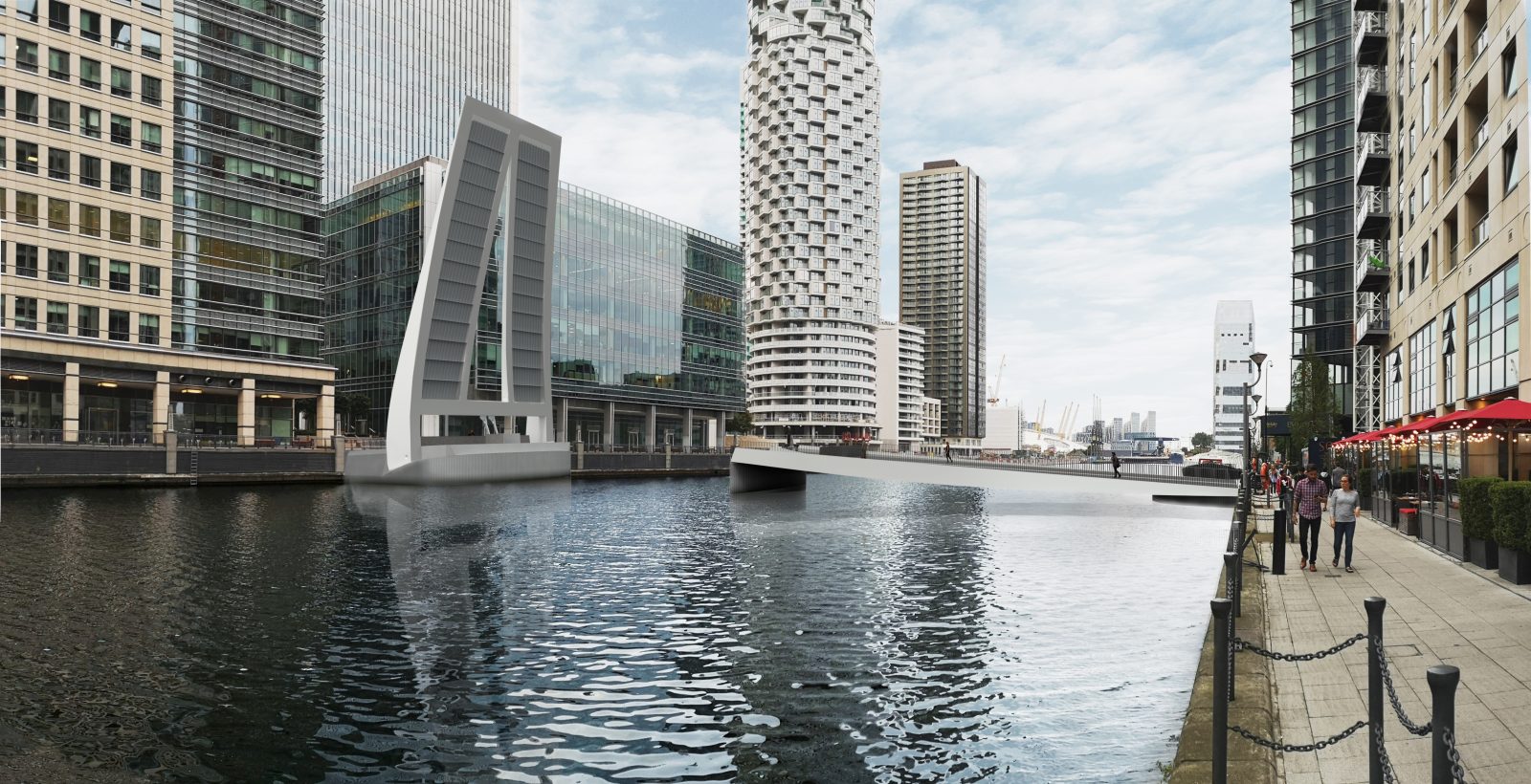 Knight Architects submits plans for Canary Wharf bascule bridge