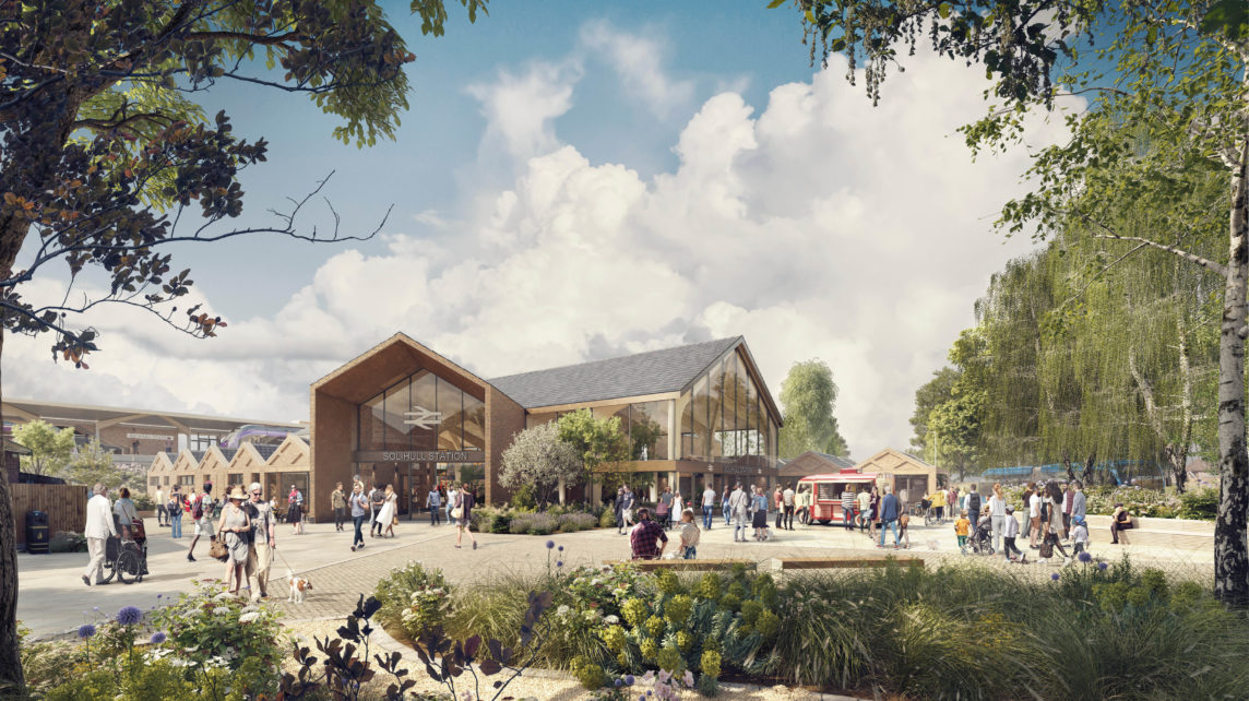 Hawkins\Brown unveils plans for timber transport hub in Solihull