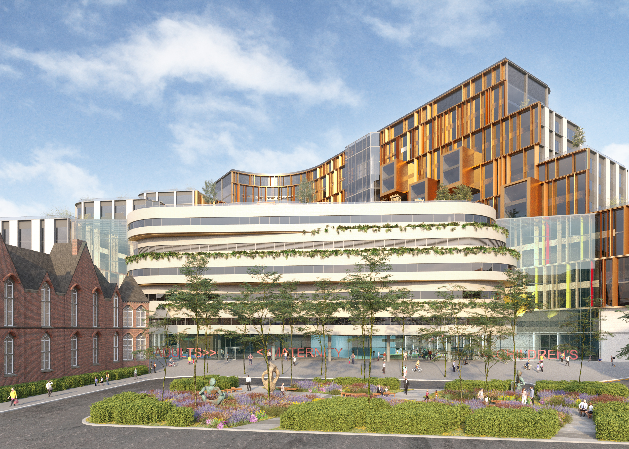 BDP reveals images of contest-winning designs for £600m Leeds hospitals