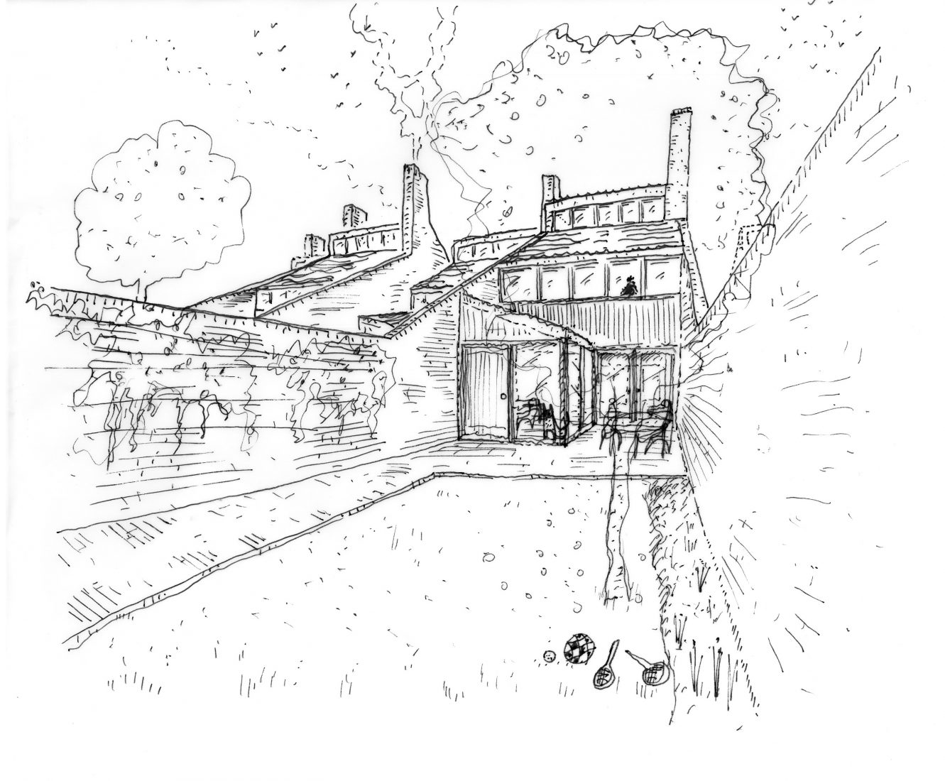Patrick Lynch proposes terraced housing in rural Shropshire