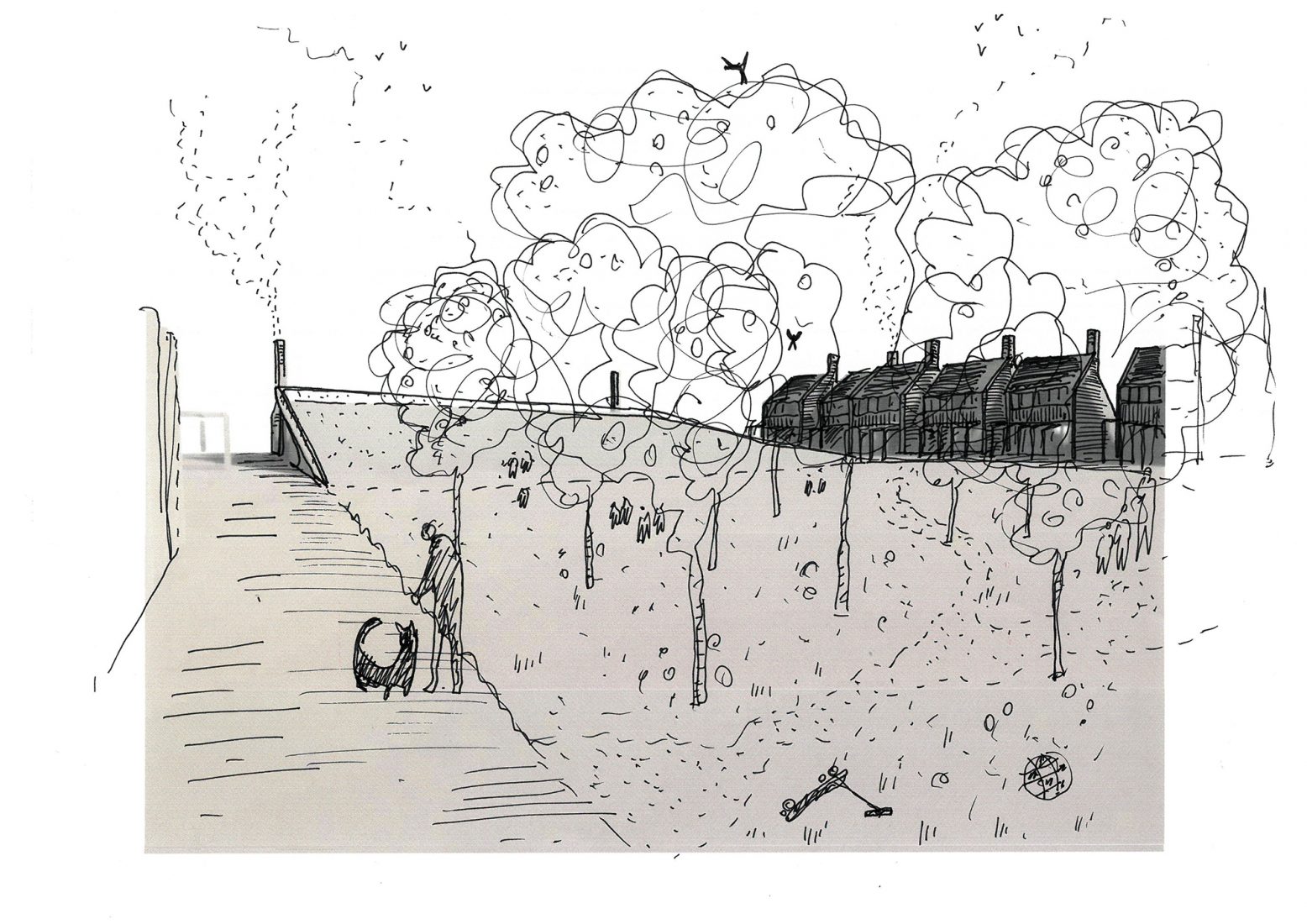 Patrick Lynch proposes terraced housing in rural Shropshire