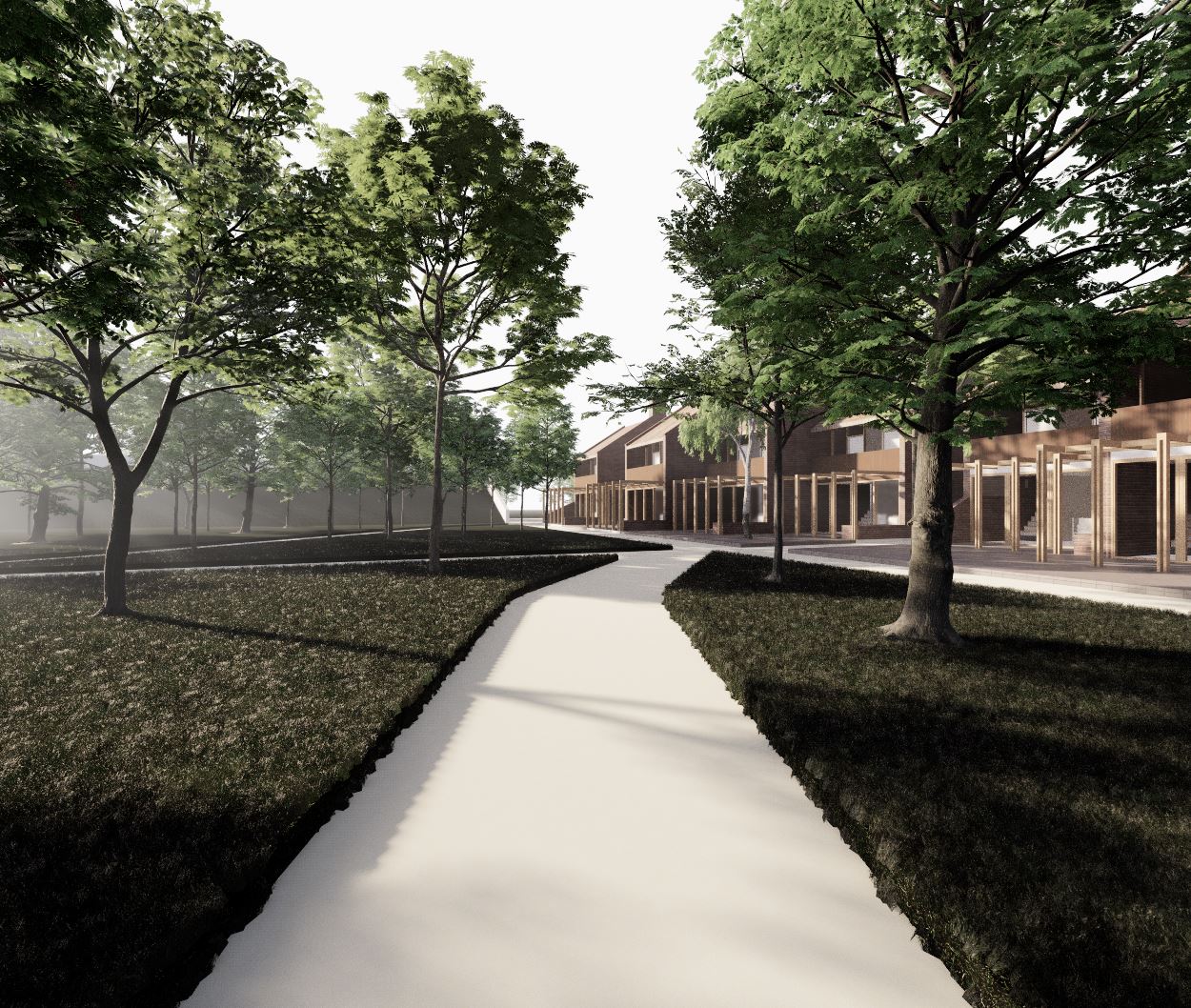 Patrick Lynch proposes terraced housing in rural Shropshire