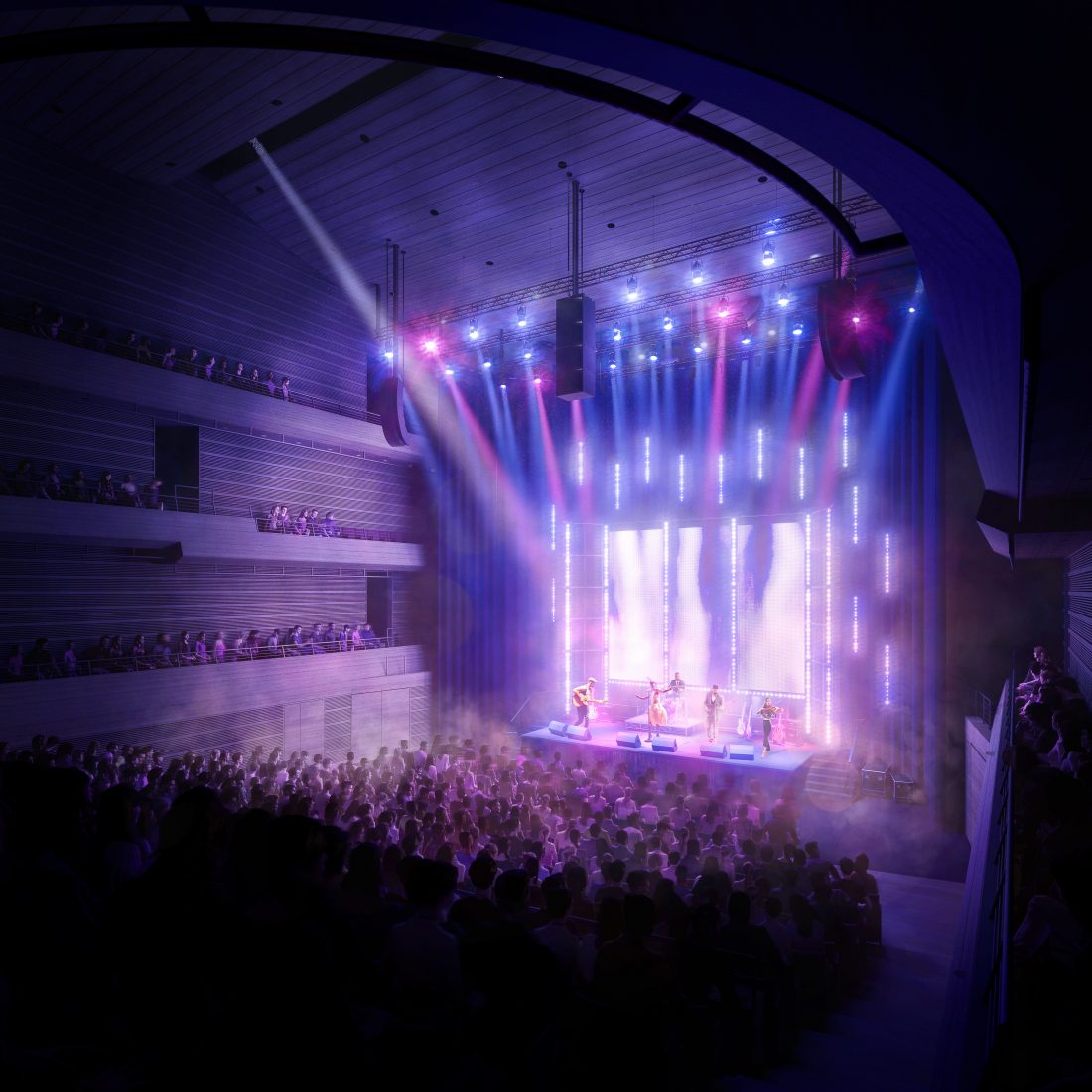 Chipperfield reveals scaled-back plans for Edinburgh concert hall