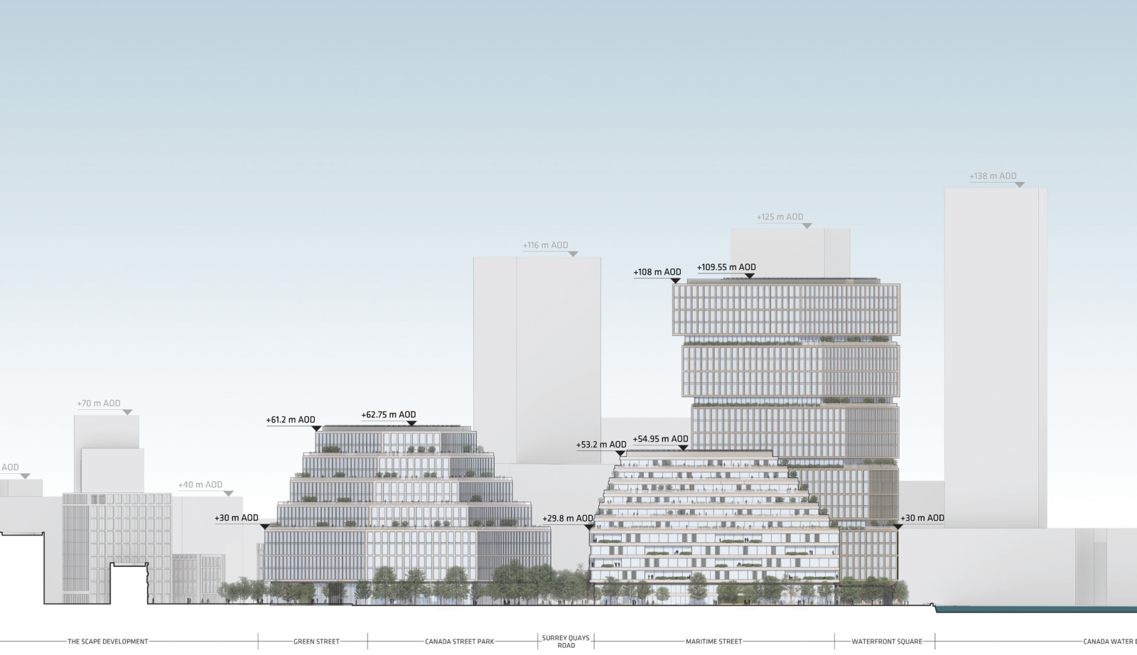 BIG’s Canada Water masterplan approved