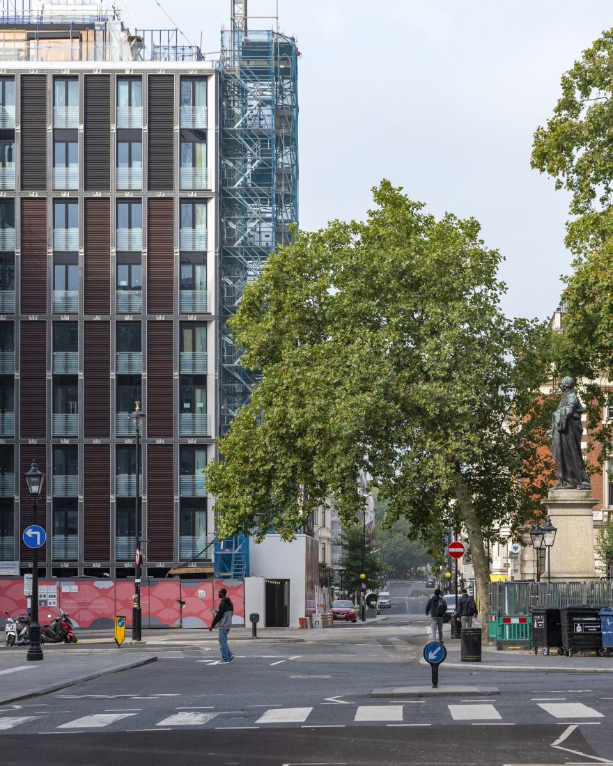 On site at Hanover Square with Rogers Stirk Harbour + Partners