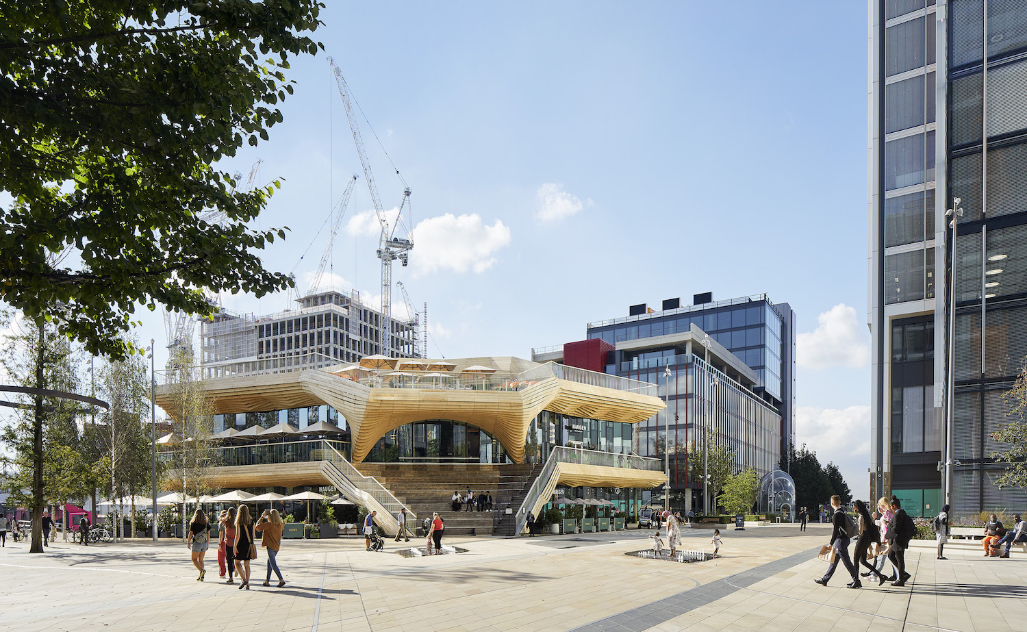 ACME’s multistorey timber pavilion at Olympic Park opens