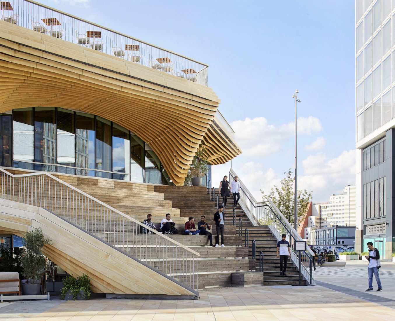 ACME’s multistorey timber pavilion at Olympic Park opens