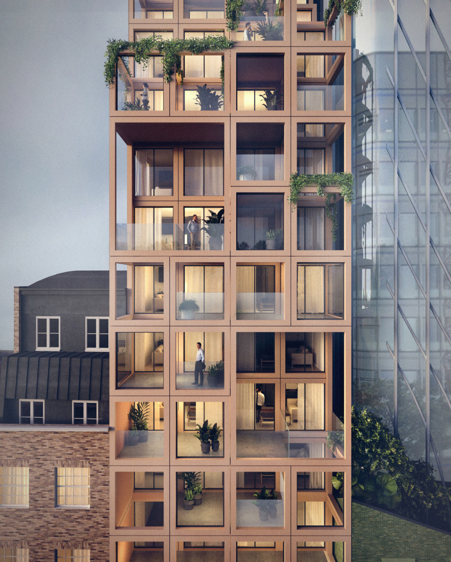Studio Kyson submits plans for block-inspired homes in City of London