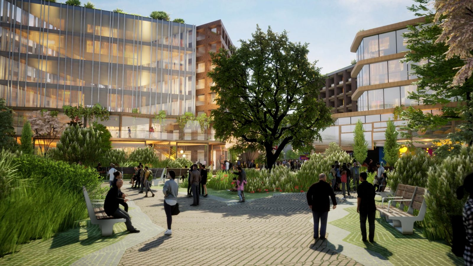 BDP unveils latest visualisations of Nottingham Broad Marsh masterplan