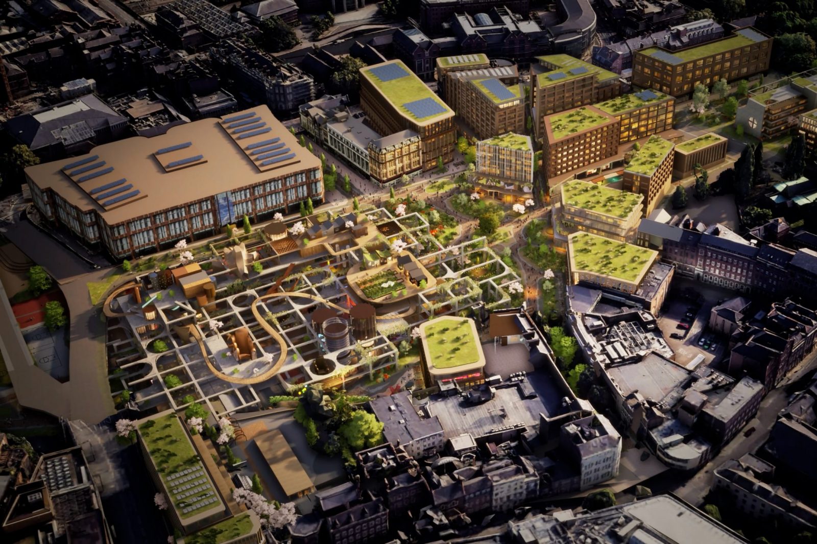 BDP unveils latest visualisations of Nottingham Broad Marsh masterplan