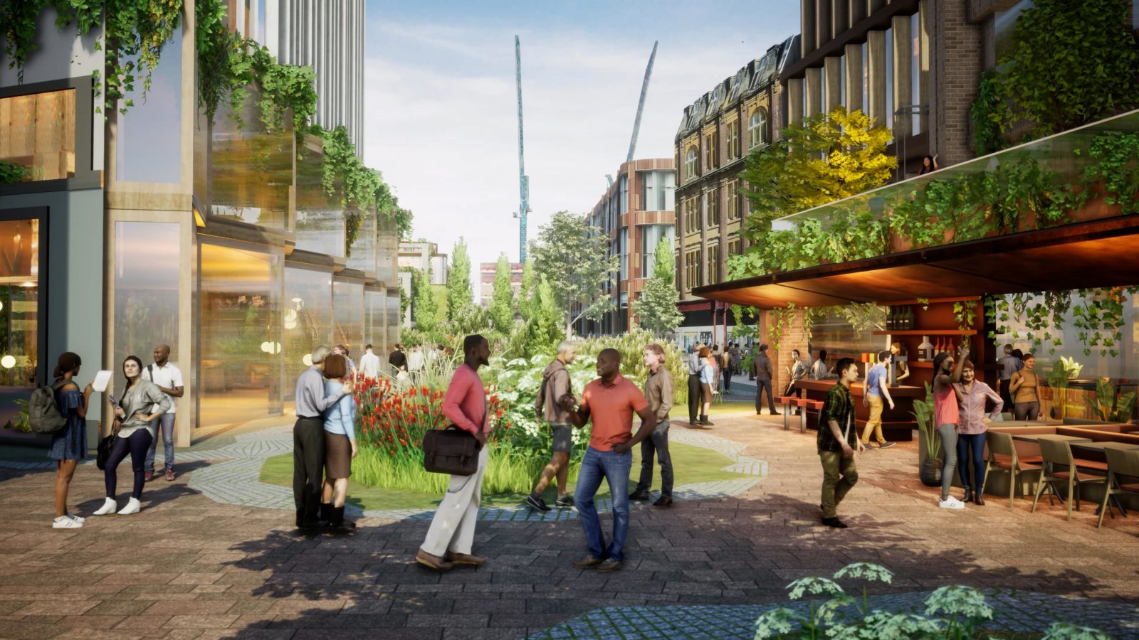BDP unveils latest visualisations of Nottingham Broad Marsh masterplan
