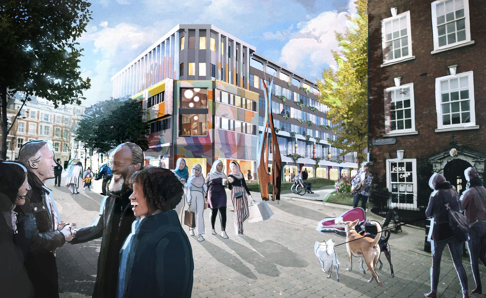 BDP unveils latest visualisations of Nottingham Broad Marsh masterplan