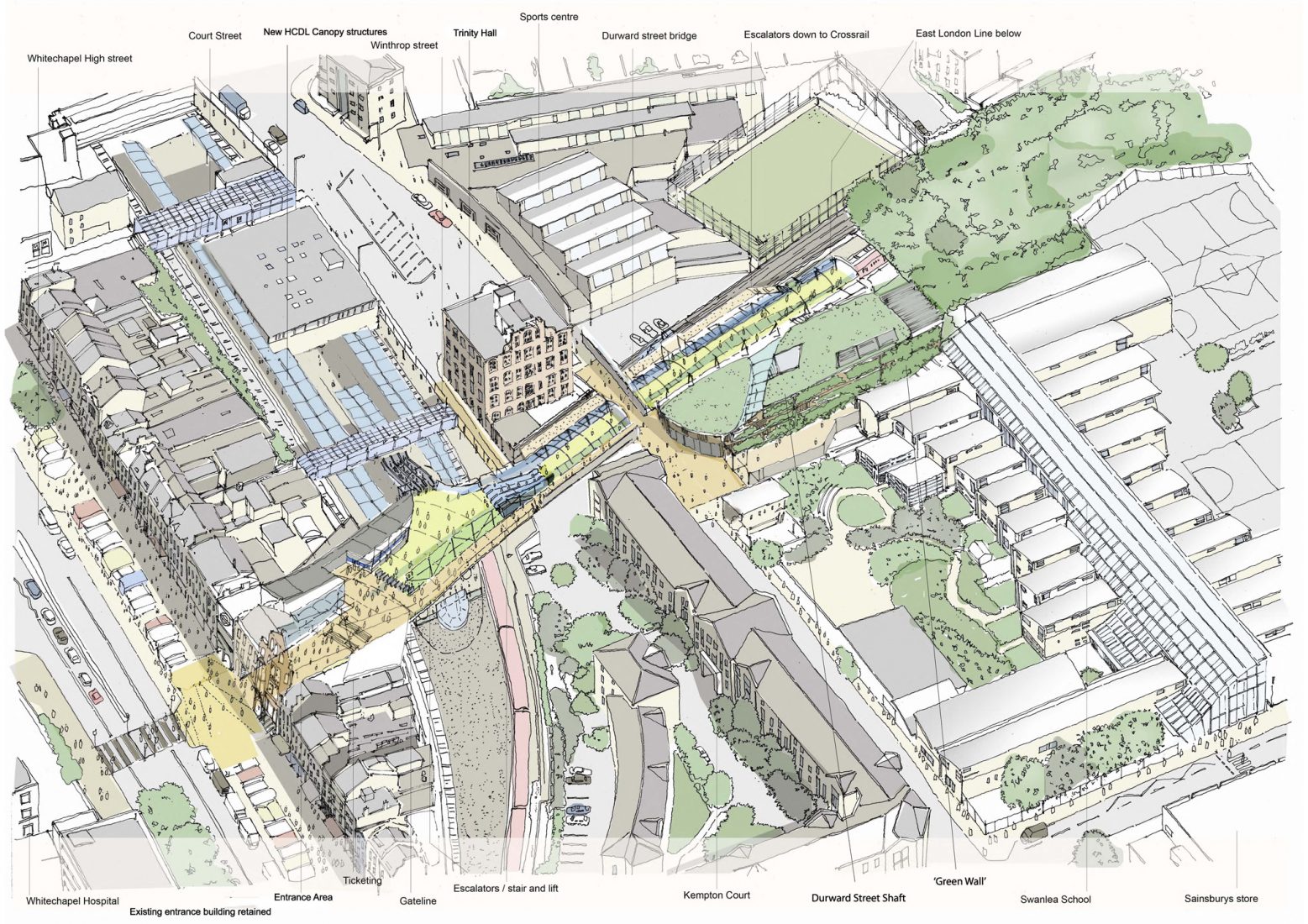 BDP-designed Elizabeth Line station in Whitechapel opens