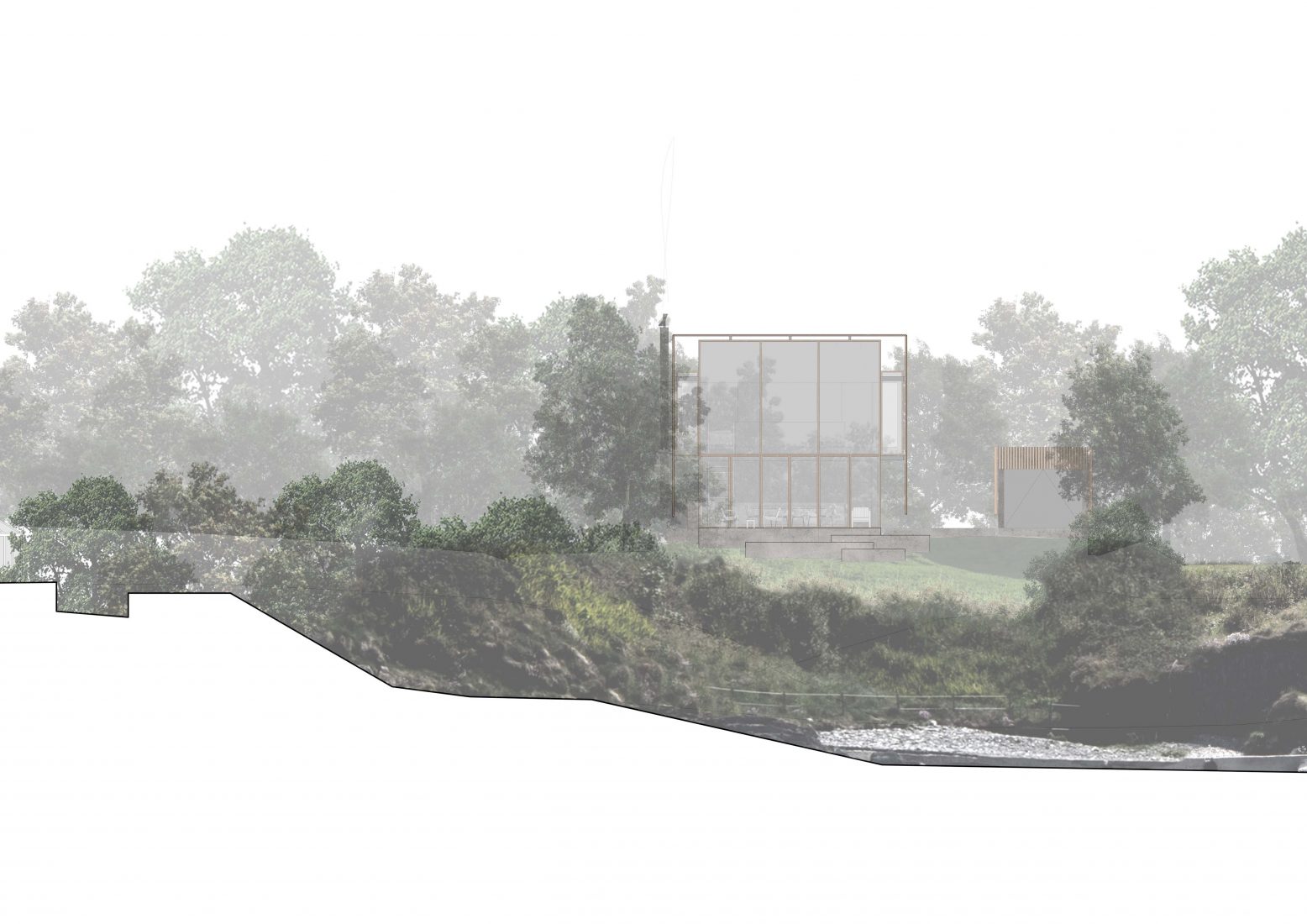 Hyde + Hyde’s ‘plinth house’ on Welsh coast approved