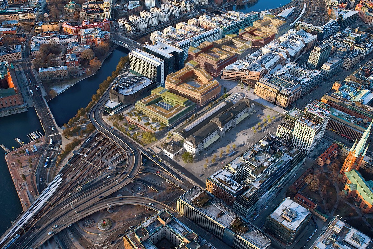 Foster + Partners wins contest to redevelop area around Stockholm station