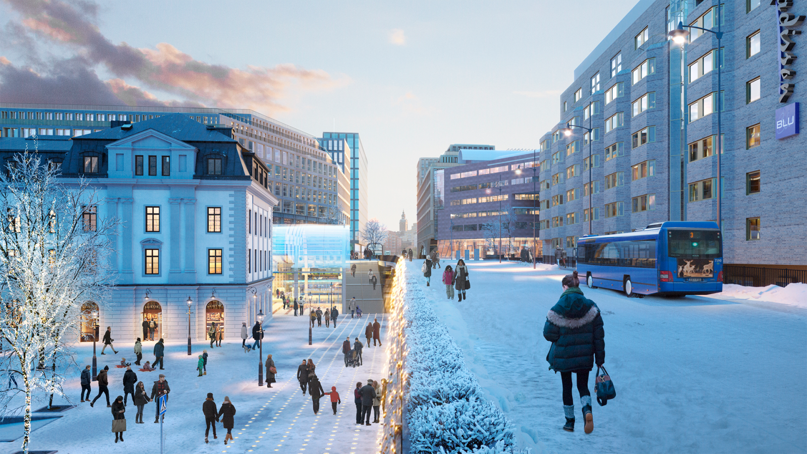 Foster + Partners wins contest to redevelop area around Stockholm station