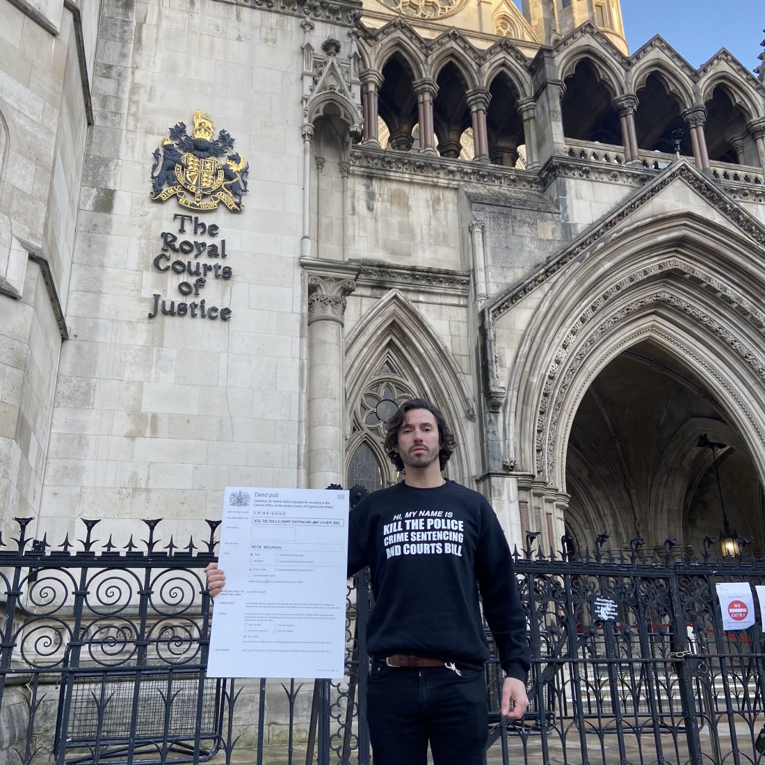 Architect applies to change name to: Kill the Police, Crime, Sentencing ...