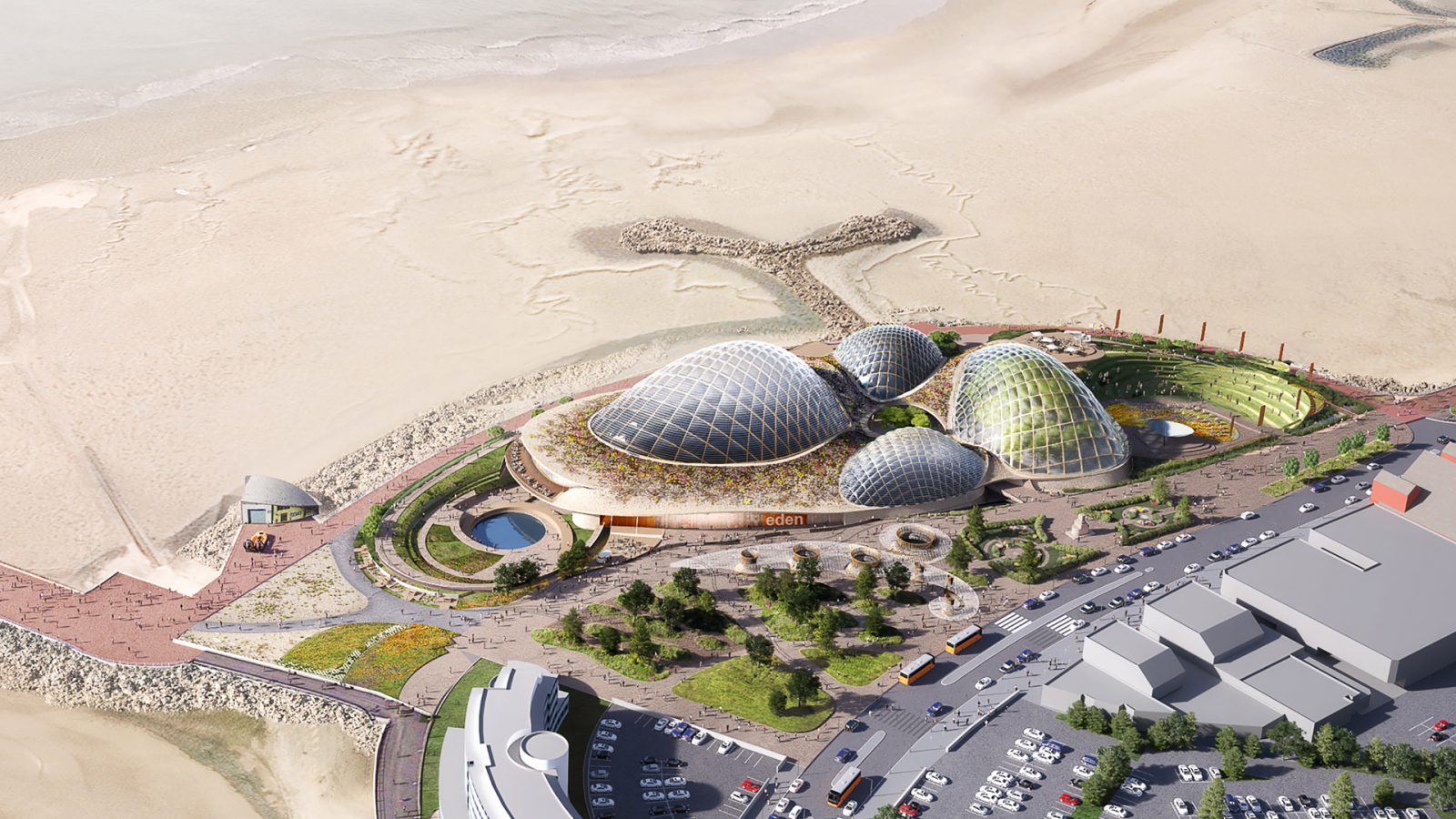 Grimshaw’s scaled-down Eden Project Morecambe approved