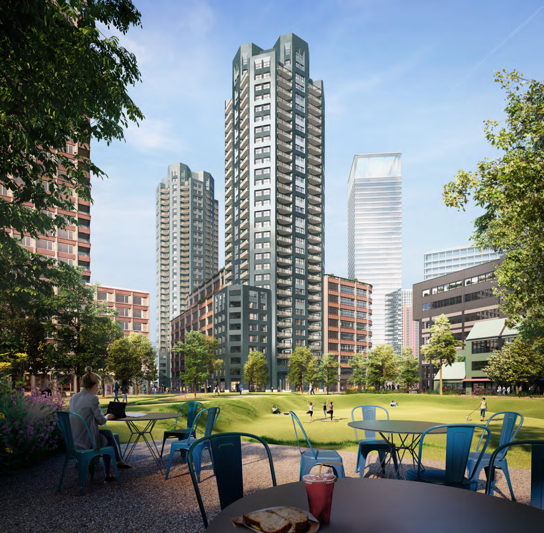 AHMM reveals plans for Canada Water towers
