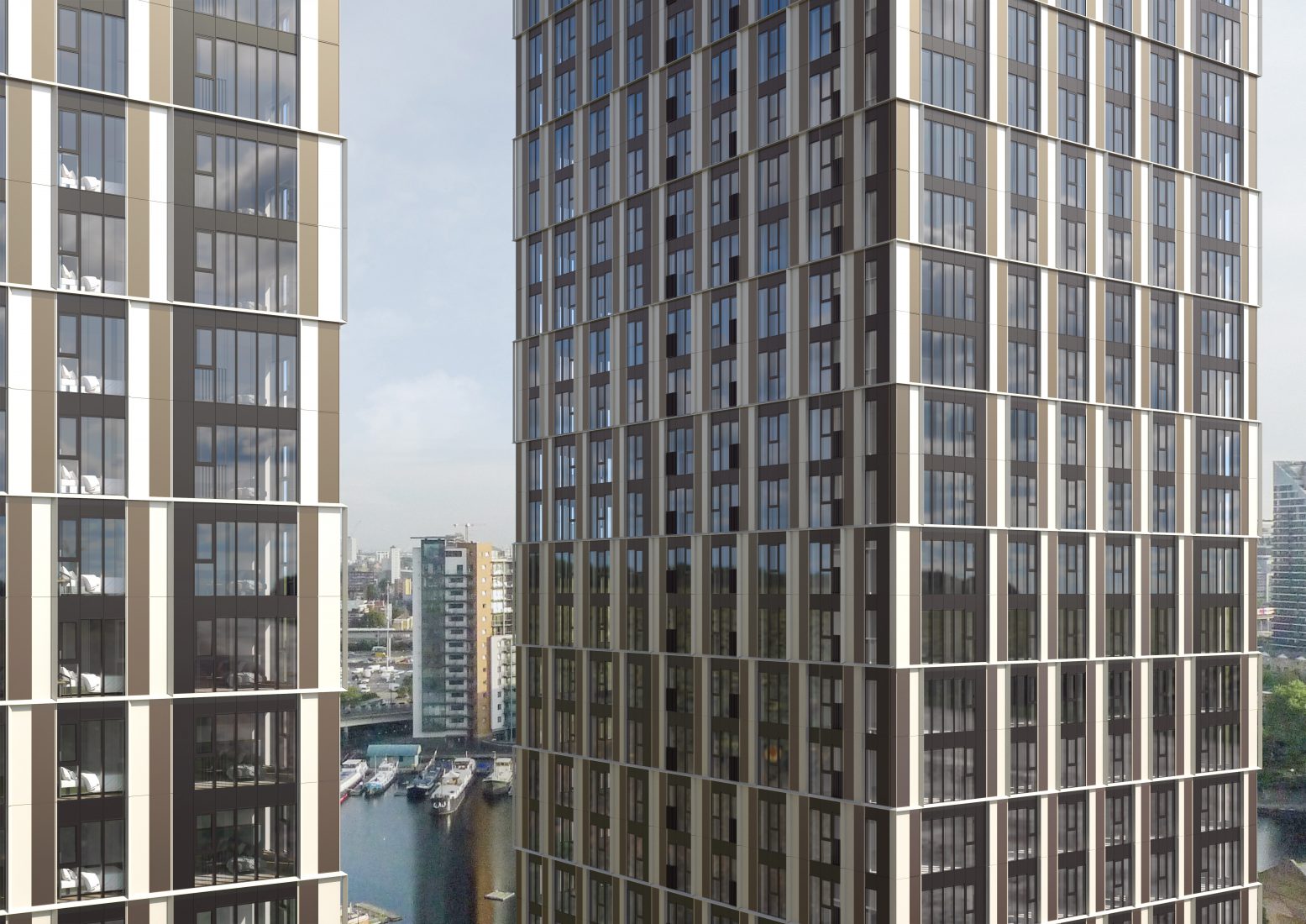 GRID and KPF’s trio of skyscrapers in Canary Wharf get the go-ahead
