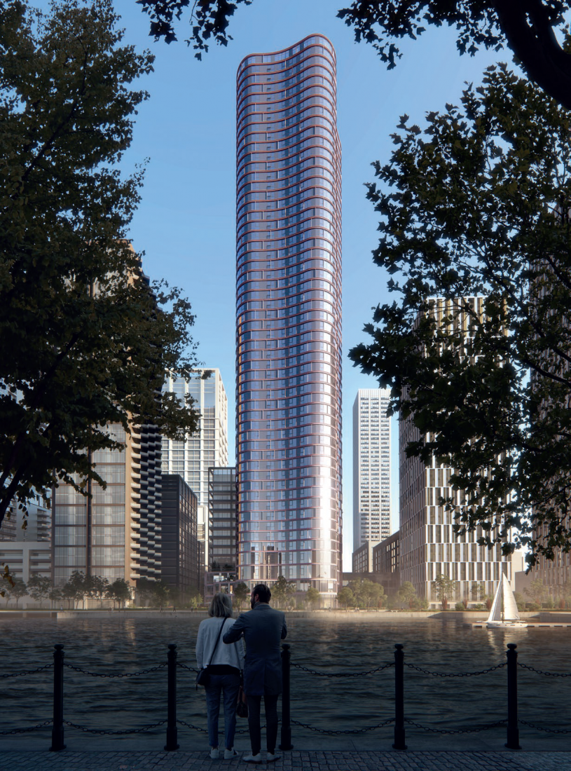 GRID and KPF’s trio of skyscrapers in Canary Wharf get the go-ahead