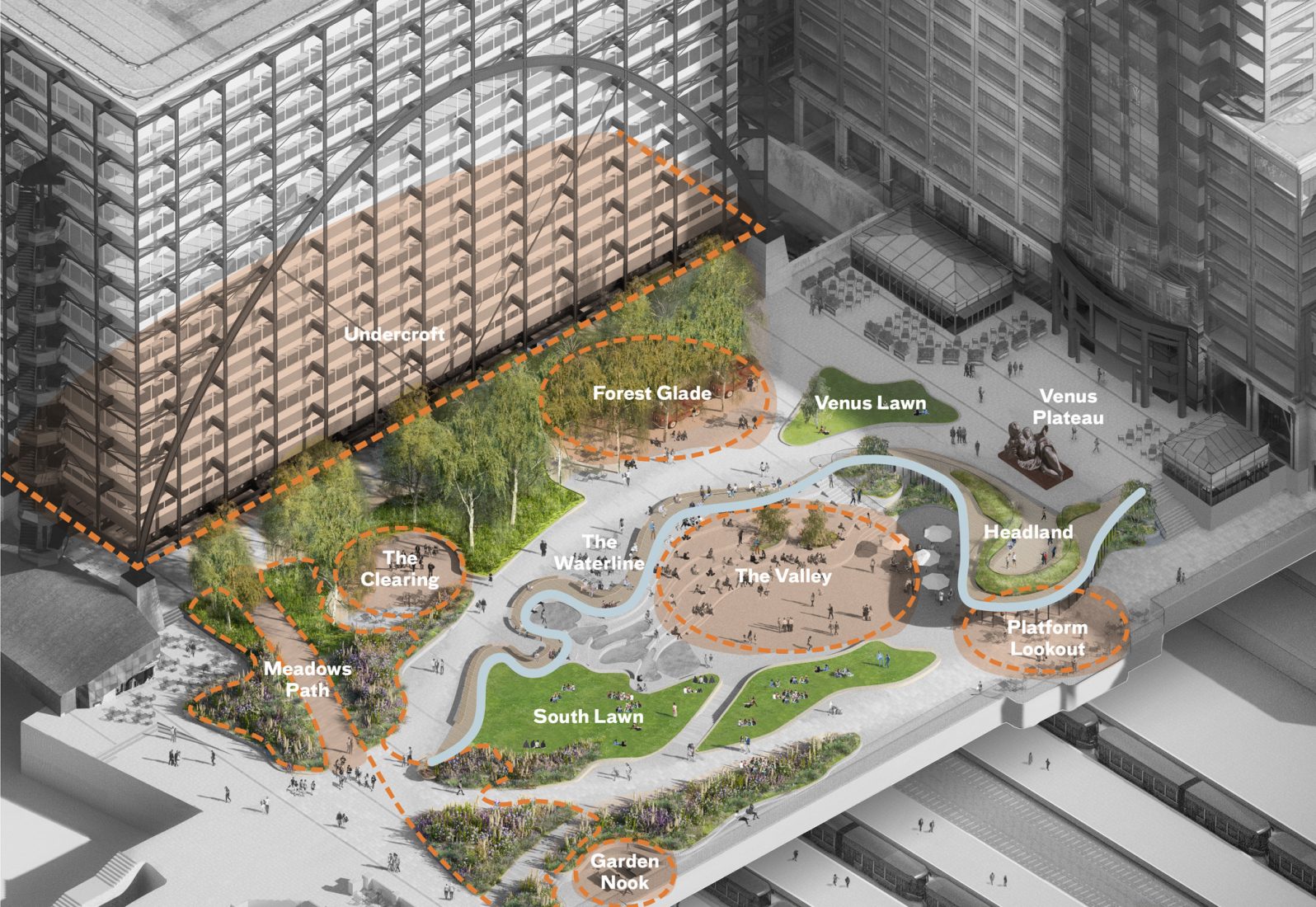 DSDHA reworks public park in London’s Broadgate