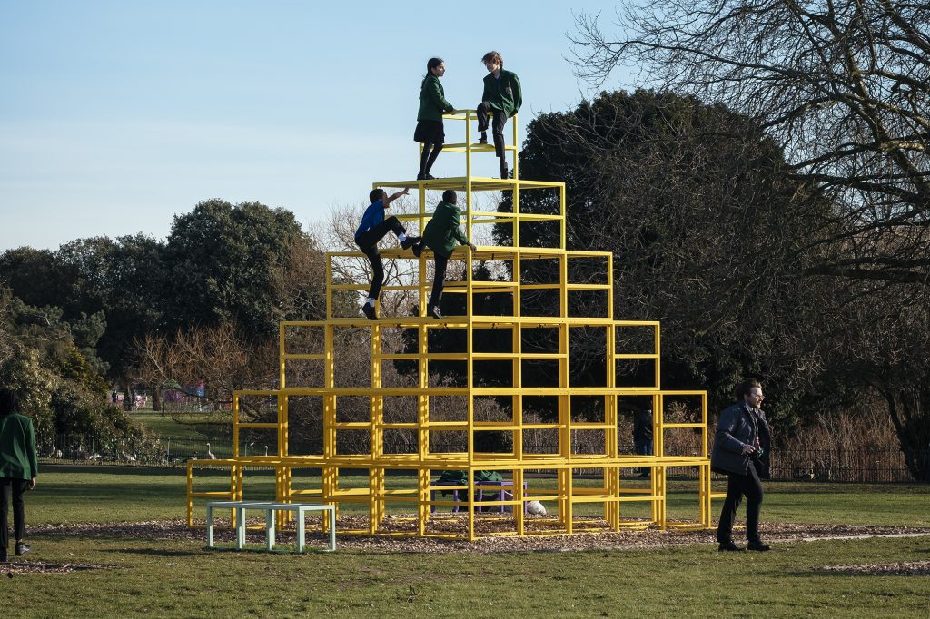 Eva Rothschild's colourful pyramid playground for Becontree Centenary