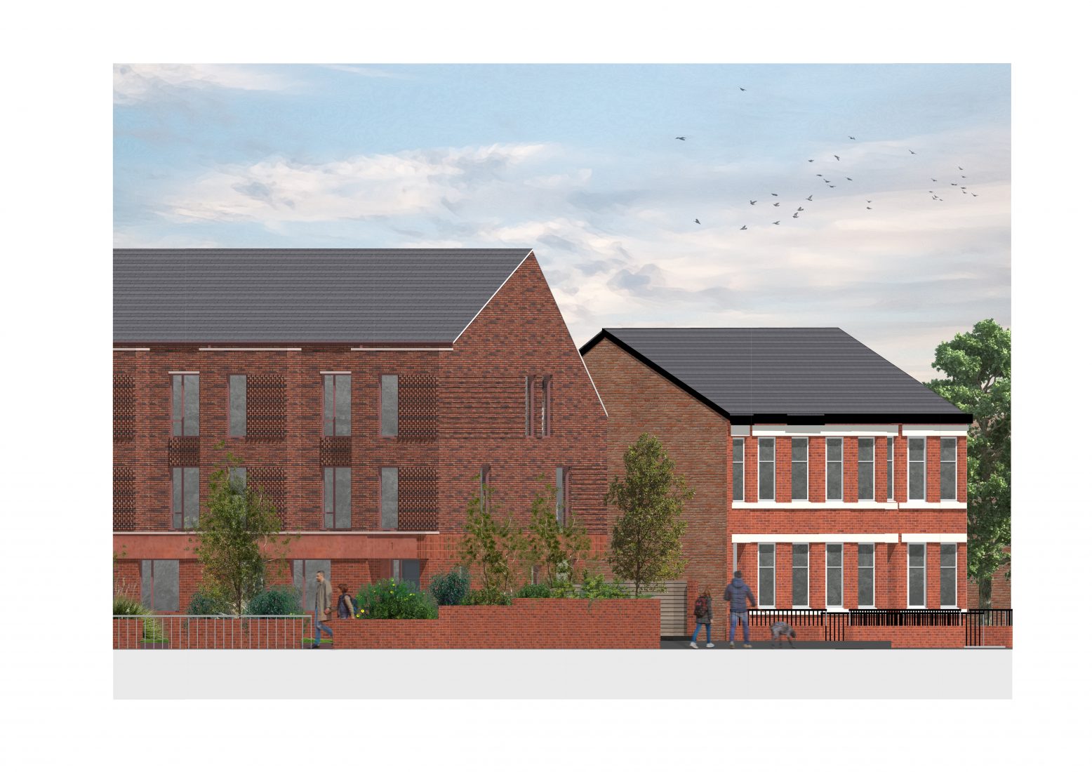 Artform wins approval for townhouses on tight corner plot in Manchester
