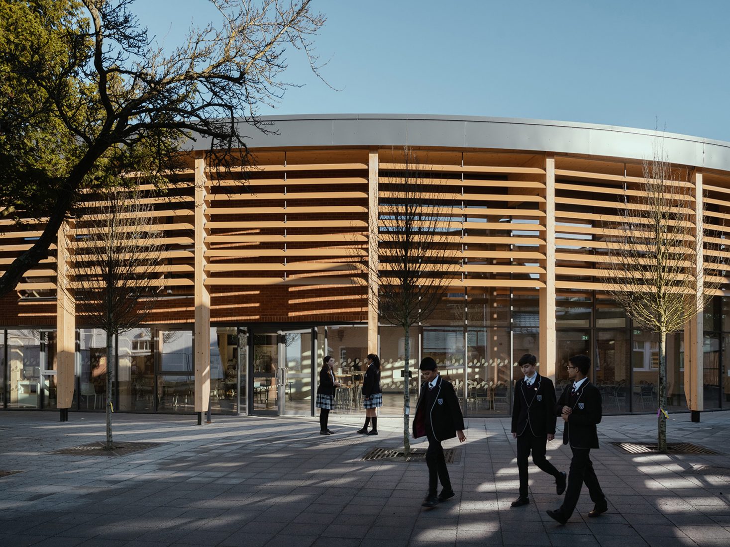 David Miller Architects designs composite timber school in Reading