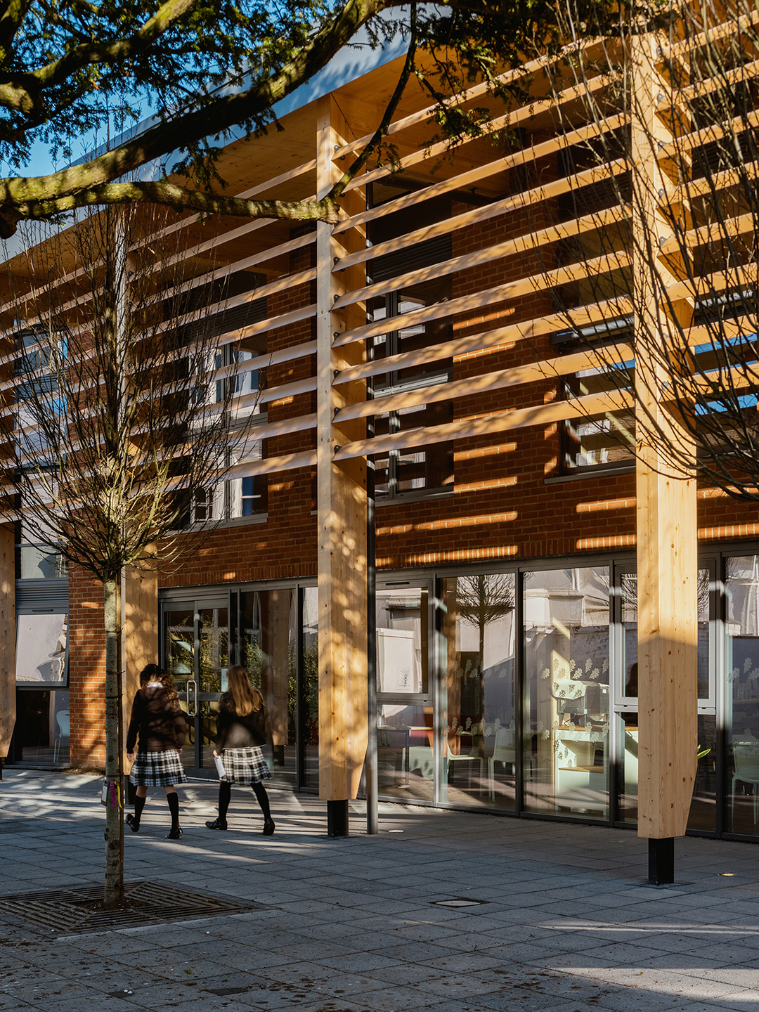 David Miller Architects designs composite timber school in Reading