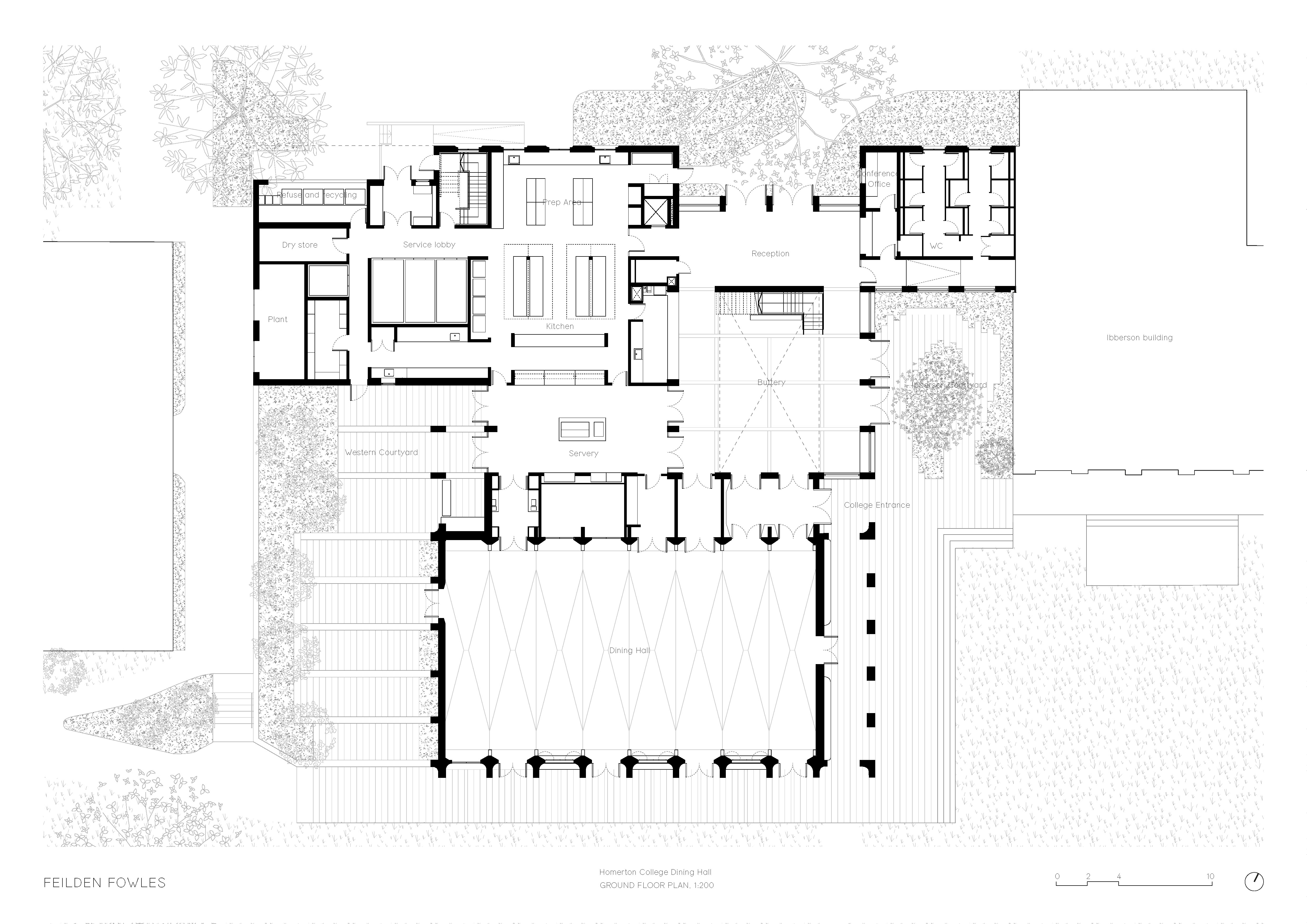 Homerton College Dining Hall by Feilden Fowles