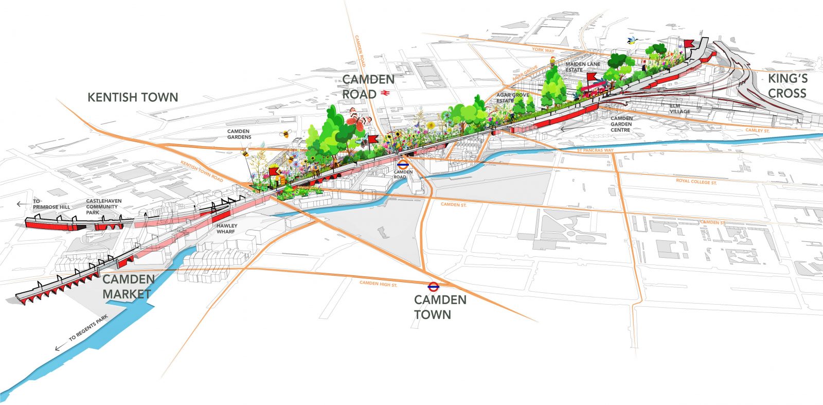 James Corner and vPPR submit Camden Highline phase 1 to planning