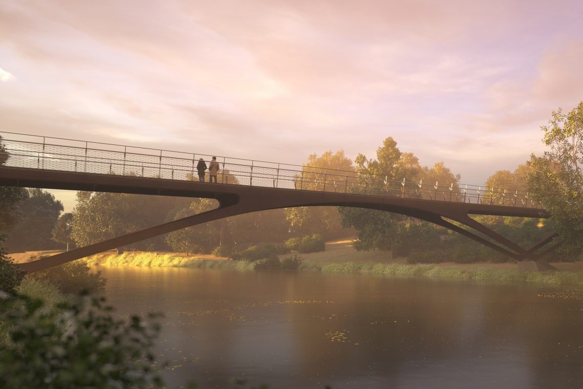 Moxon reveals designs for new footbridge in Worcestershire